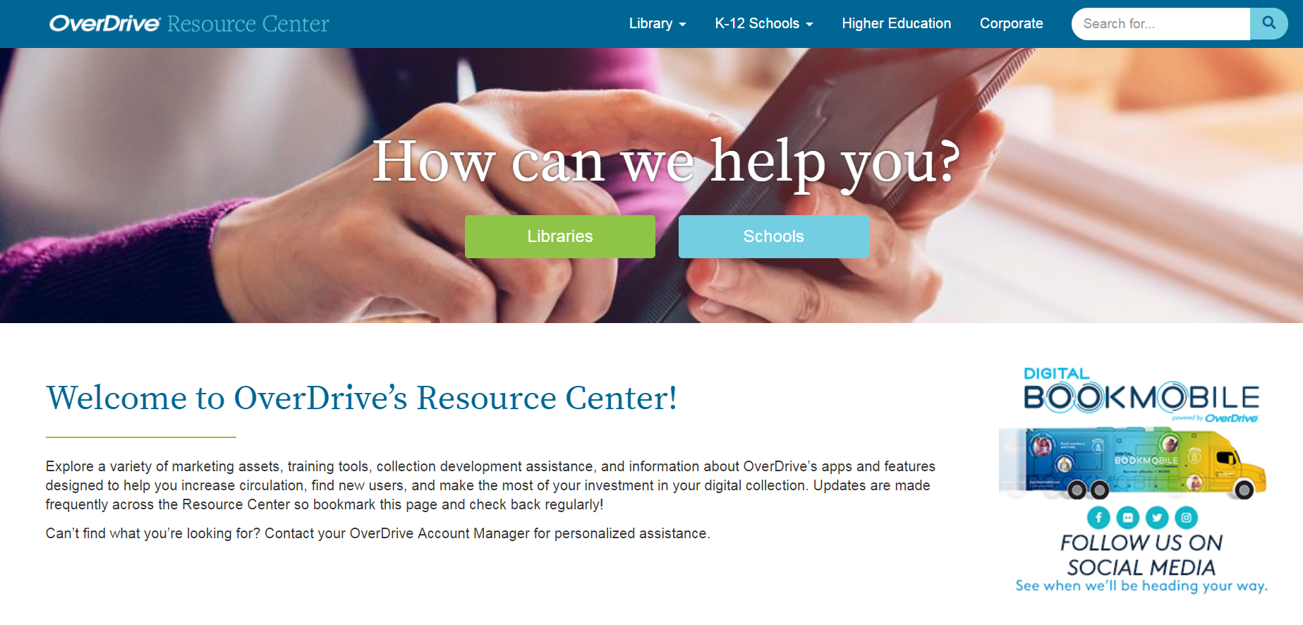Take a Tour of the New Resource Center - OverDrive
