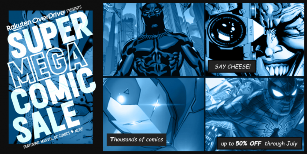Be a superhero and save big during our Super Mega Comic Sale - OverDrive