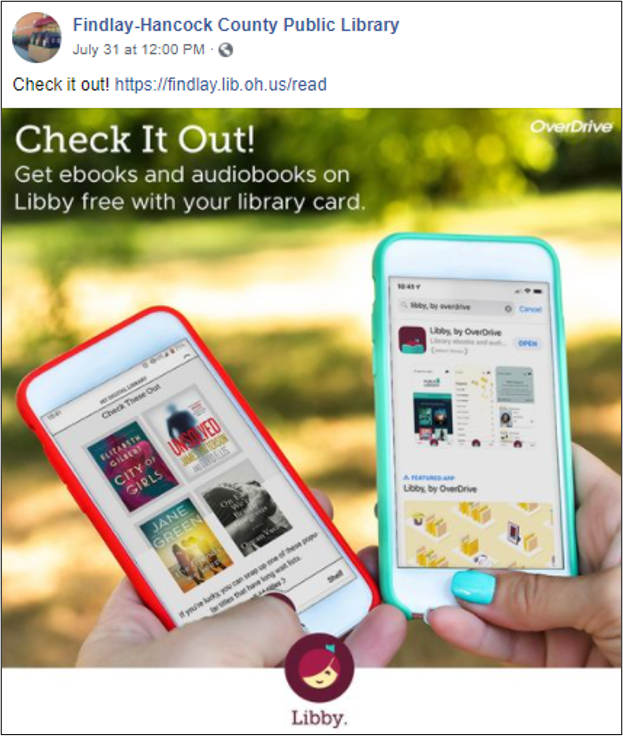 Libby Spotlight: Findlay-Hancock County Public Library (OH) - OverDrive